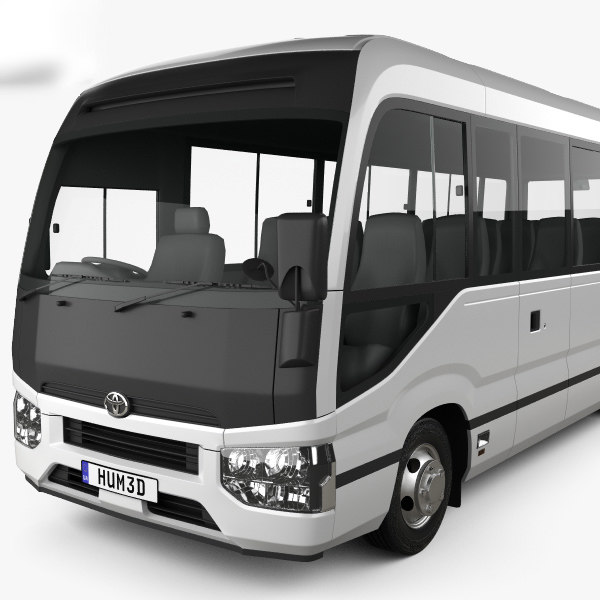 Toyota coaster deluxe 3D model - TurboSquid 1356597