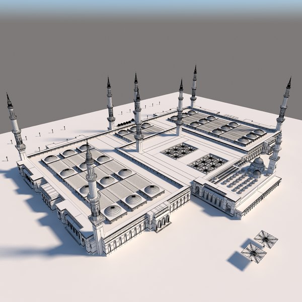 Masjid nabawi 3D model - TurboSquid 1357844