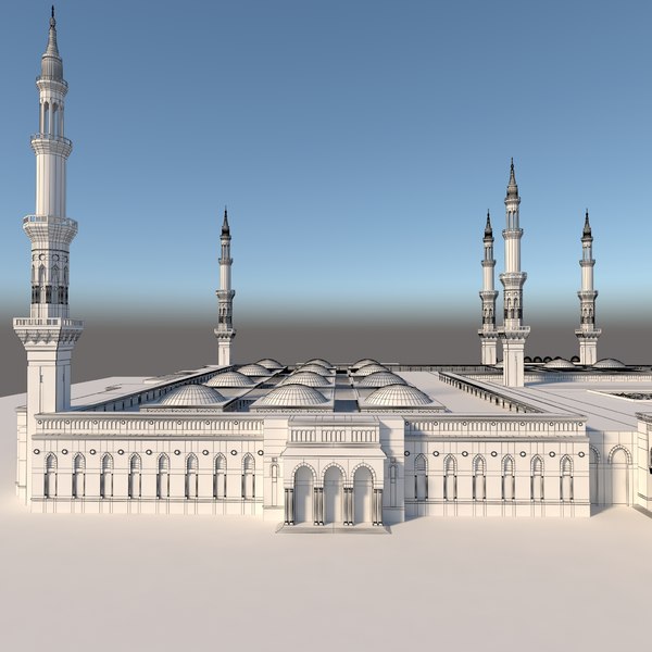 Masjid nabawi 3D model - TurboSquid 1357844