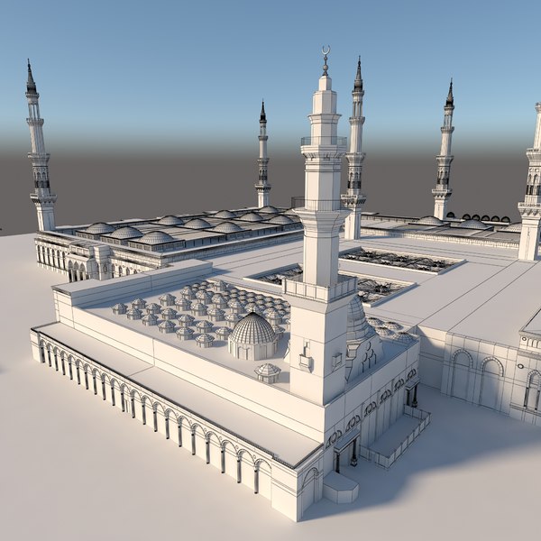Masjid nabawi 3D model - TurboSquid 1357844