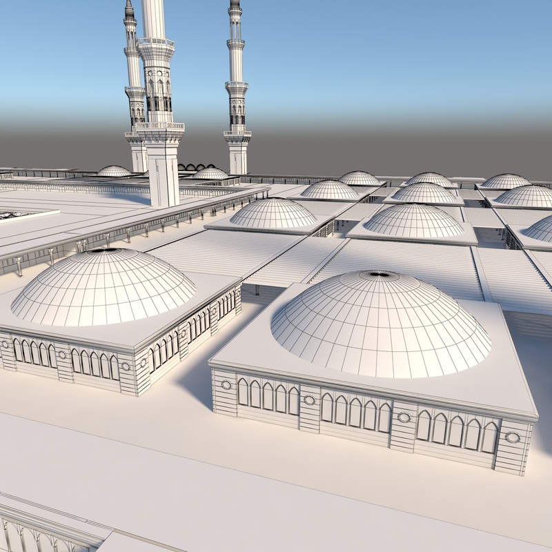 Masjid nabawi 3D model - TurboSquid 1357844