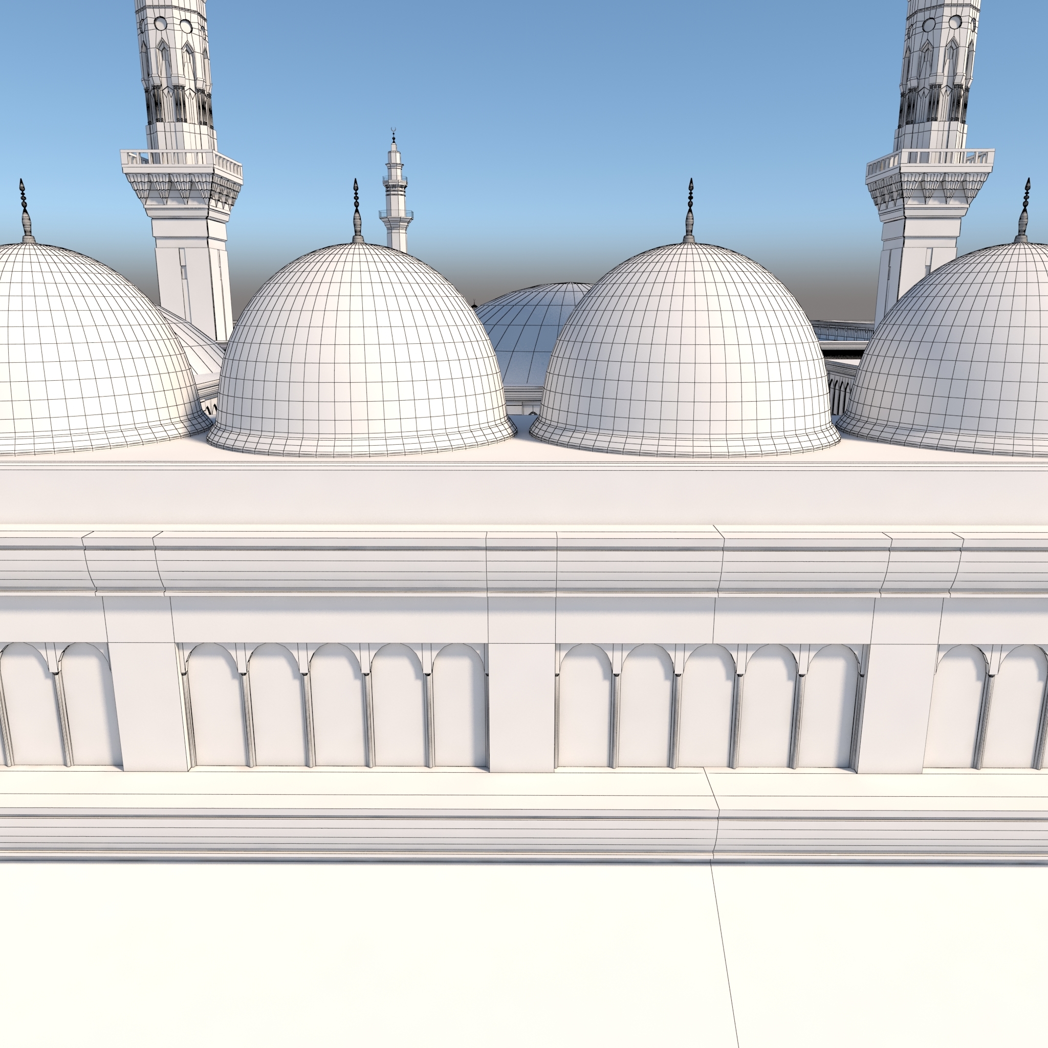 Masjid nabawi 3D model - TurboSquid 1357844