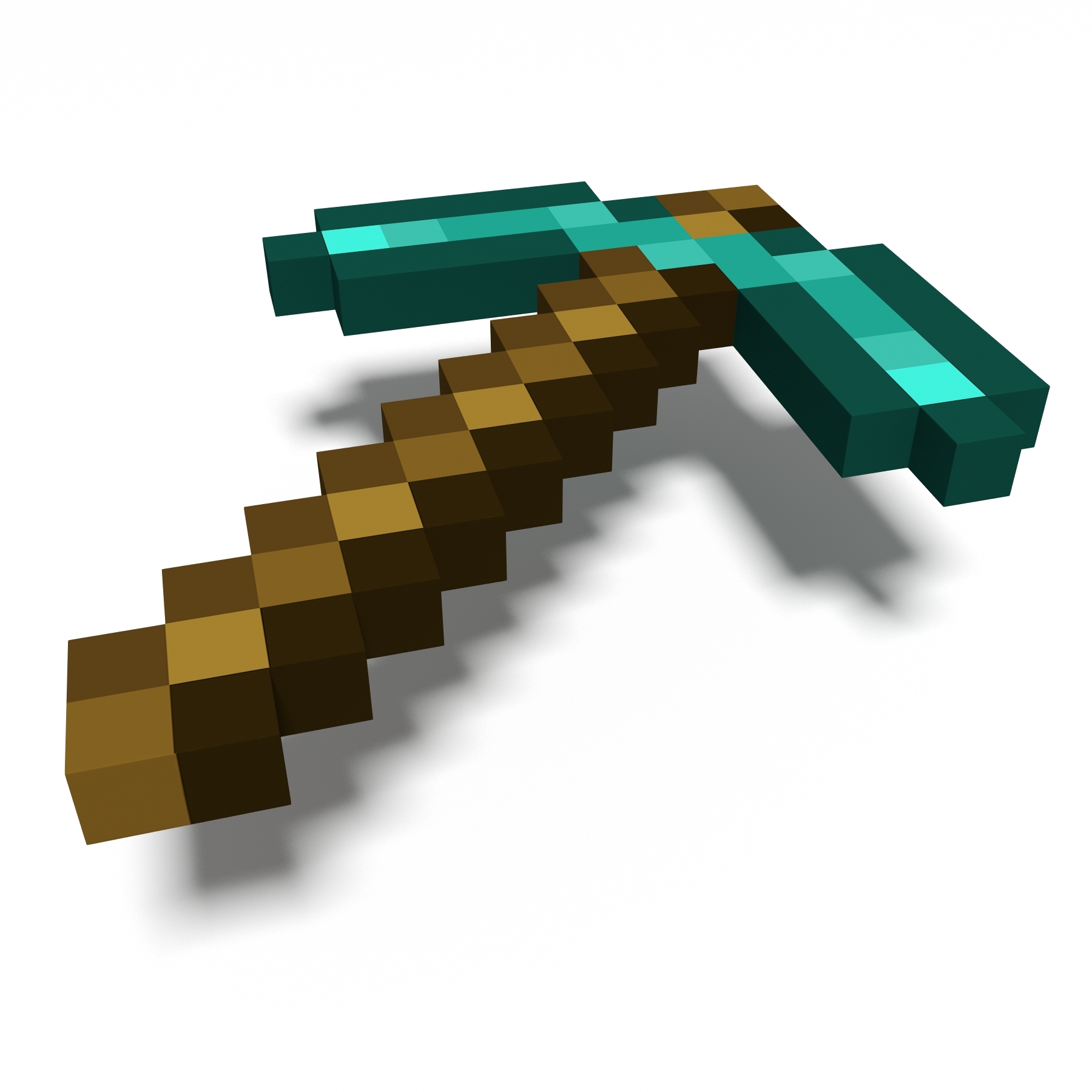Minecraft pickaxe 3D model - TurboSquid 1357067