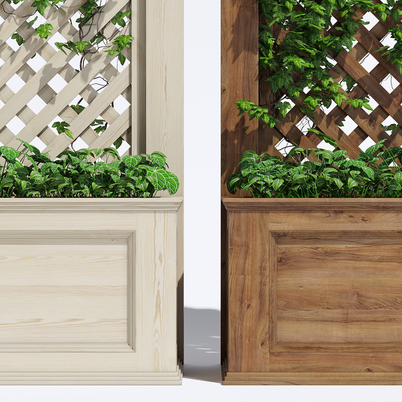 3D trellises planters model - TurboSquid 1356647