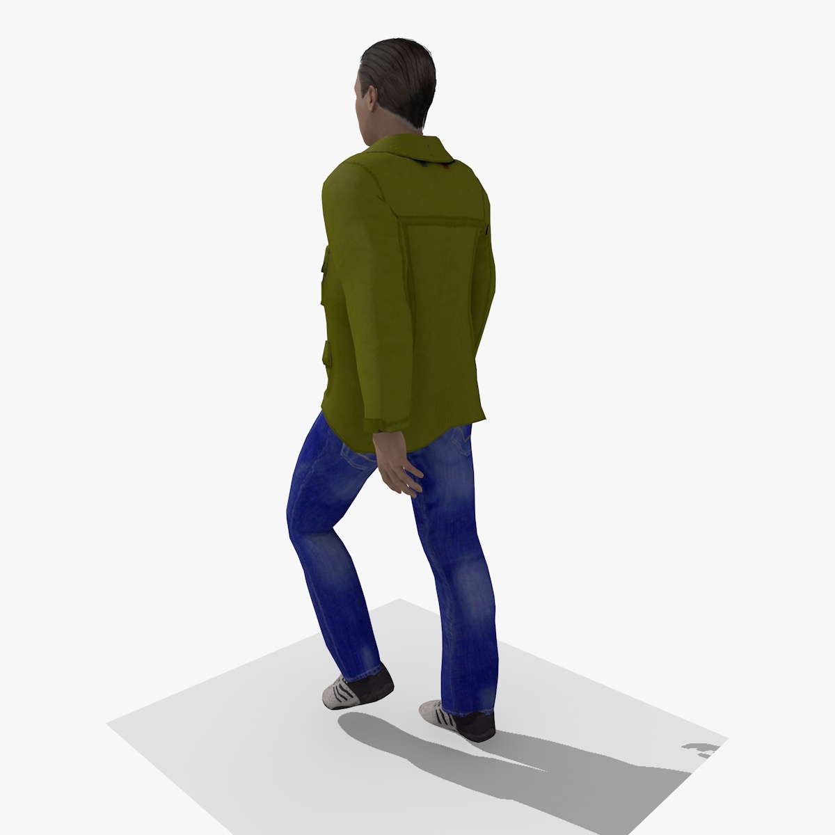 3D model casual walking facial expression - TurboSquid 1356684