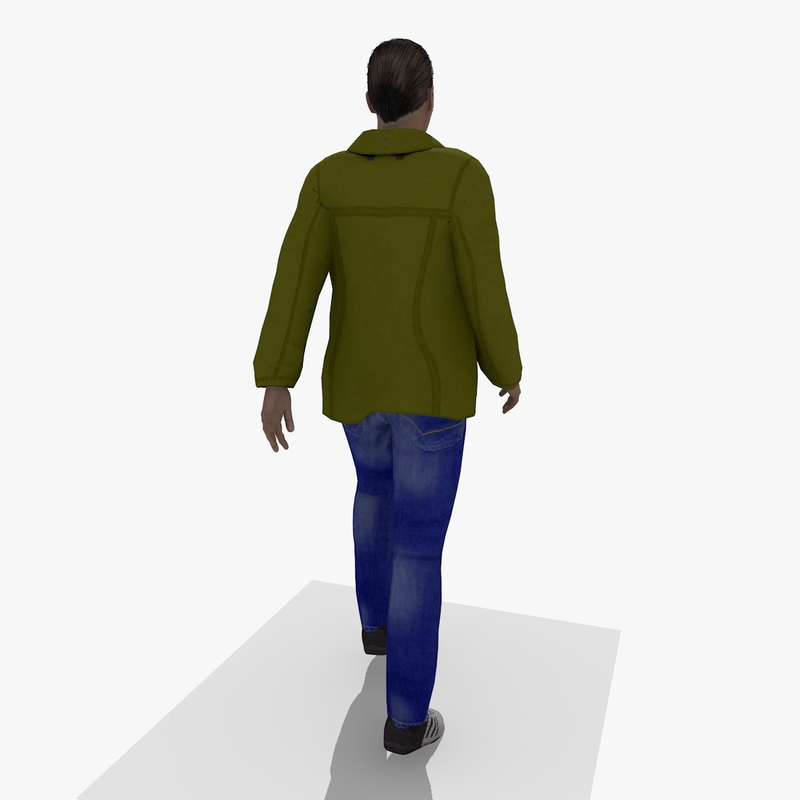 3D model casual walking facial expression - TurboSquid 1356684