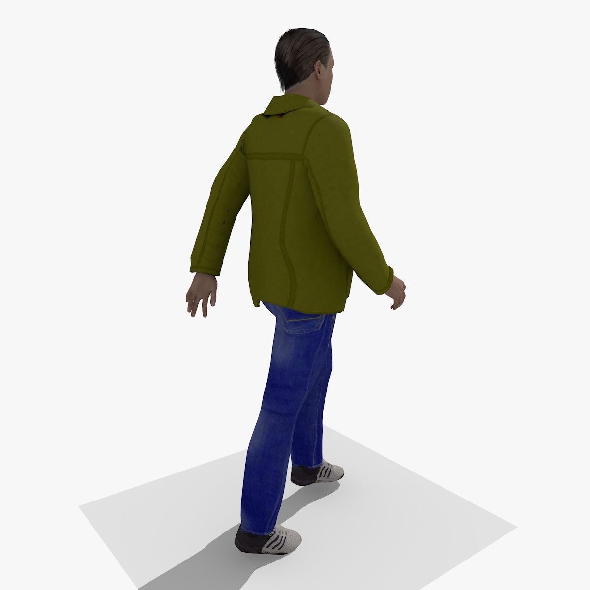3D model casual walking facial expression - TurboSquid 1356684