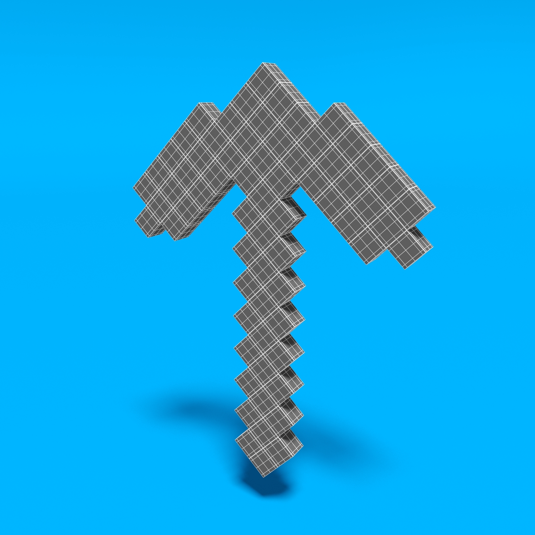 Minecraft pickaxe 3D model - TurboSquid 1357067