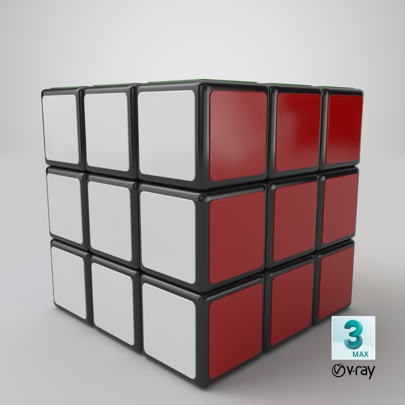 rubiks cube 3d fbx