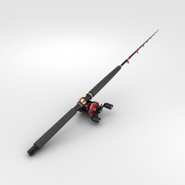 fishing rod 3d model