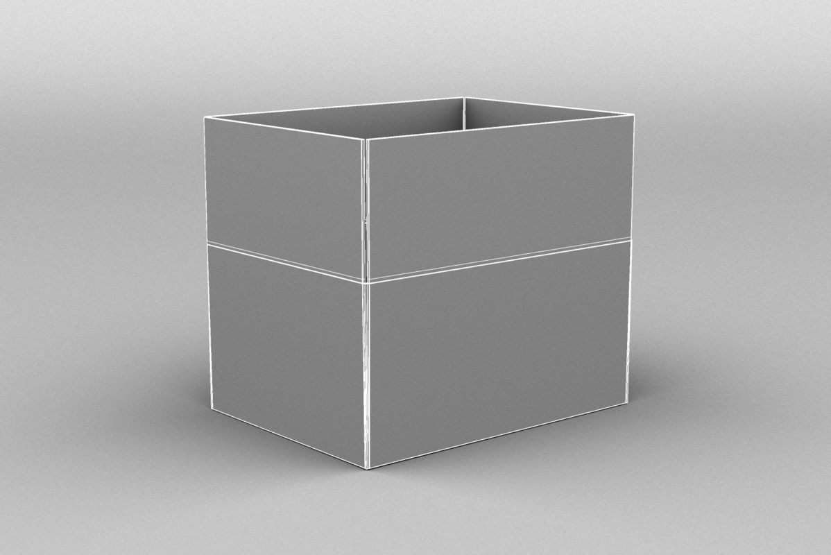 Box cardboard c 3D model - TurboSquid 1357074