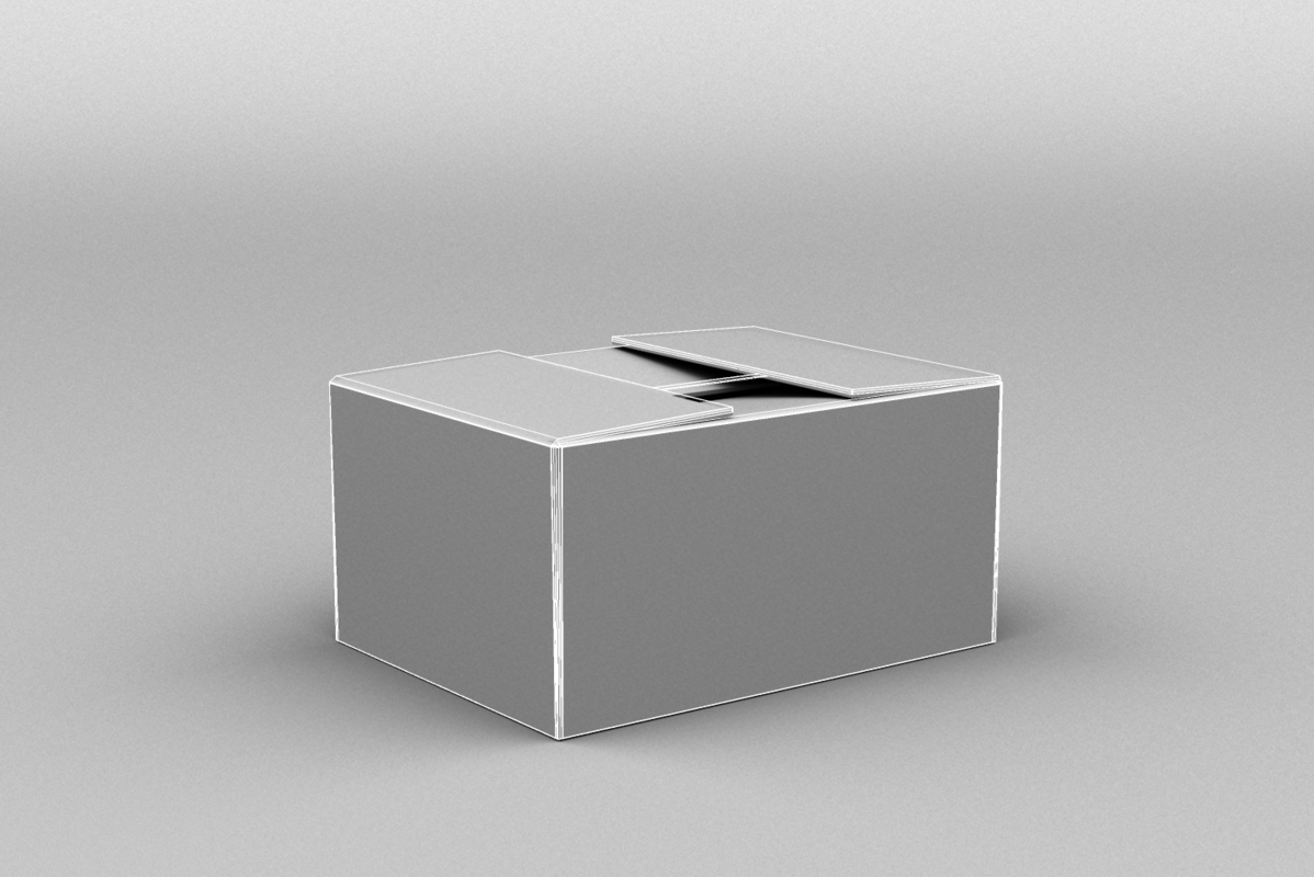 Box cardboard c 3D model - TurboSquid 1357074