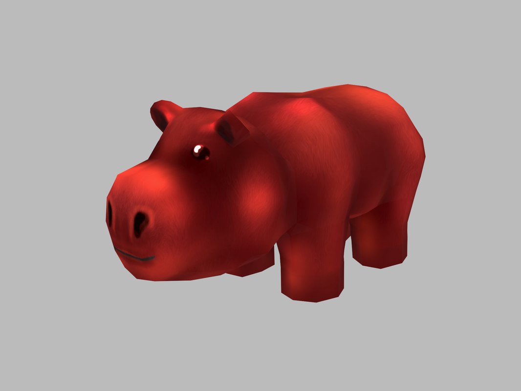 3D model hippopotamus hippo cartoon - TurboSquid 1357081
