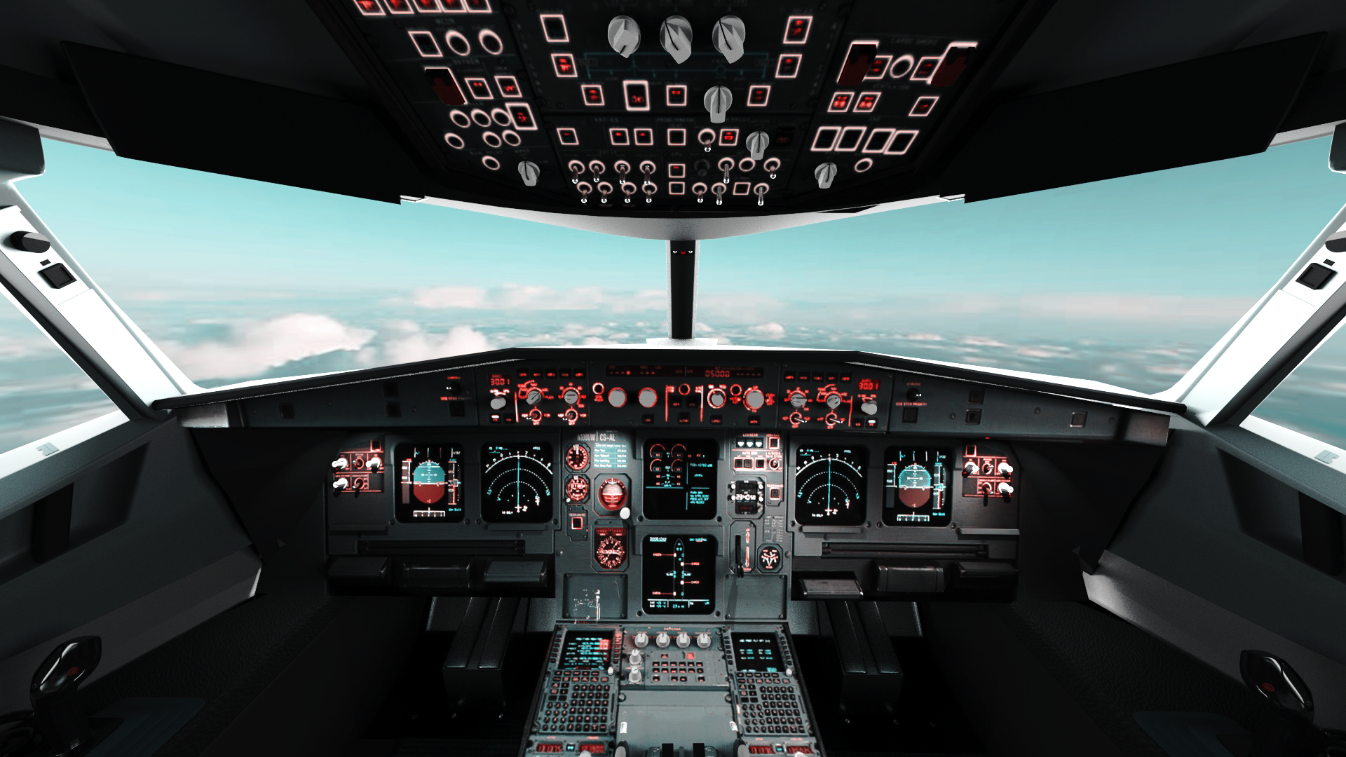 modèle 3D de Cockpit d'avion (A320) - TurboSquid 1357125