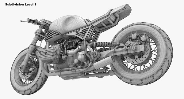 Ural cafe racer 02 3D - TurboSquid 1357123