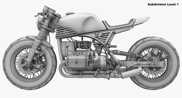 Ural cafe racer 02 3D - TurboSquid 1357123