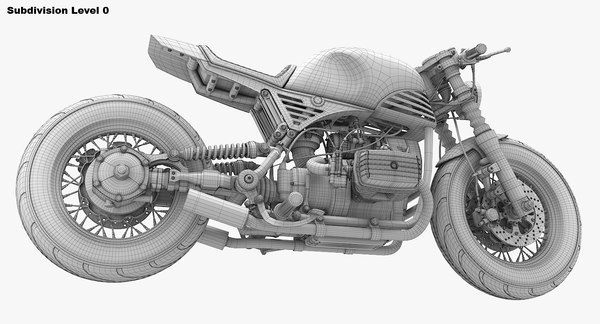 Ural cafe racer 02 3D - TurboSquid 1357123