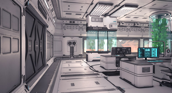Sci fi laboratory 03 3D model - TurboSquid 1357198
