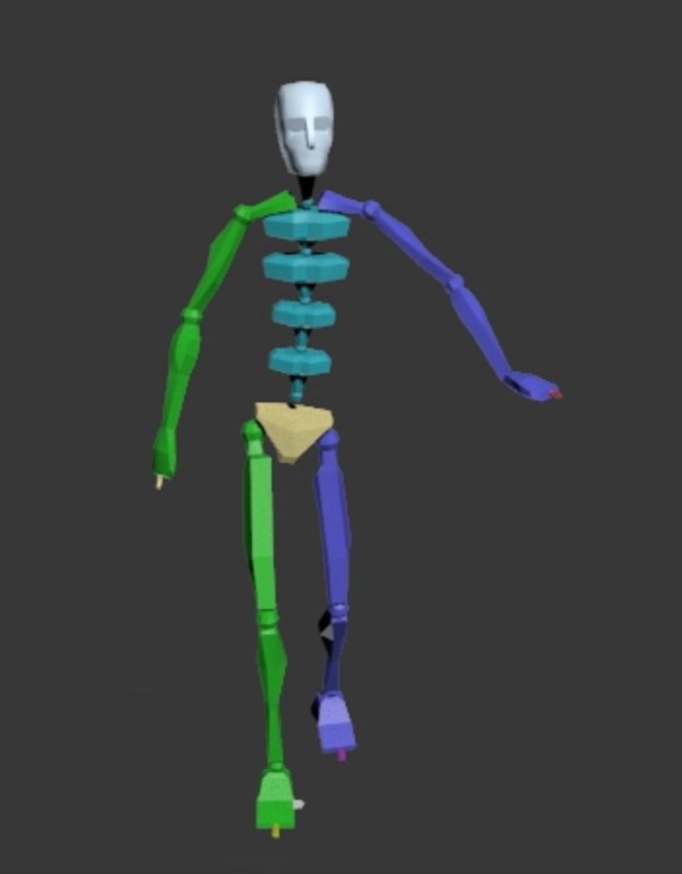 Motion Character Studio Biped 3d animation clip