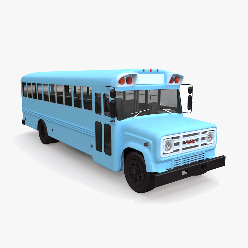 3d model gmc b-series bus