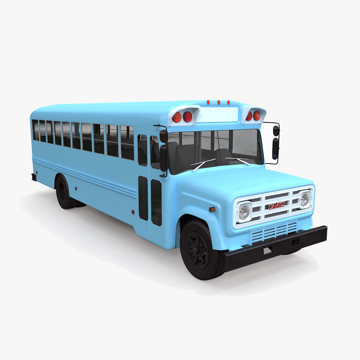 3d model gmc b-series bus