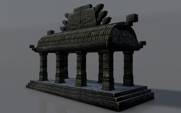 Aztec small temple 3D model - TurboSquid 1357381