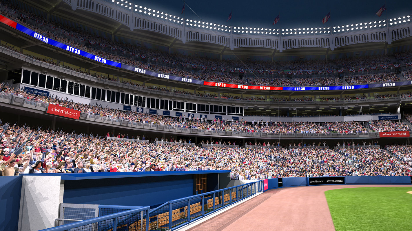 3d yankee stadium audience animations