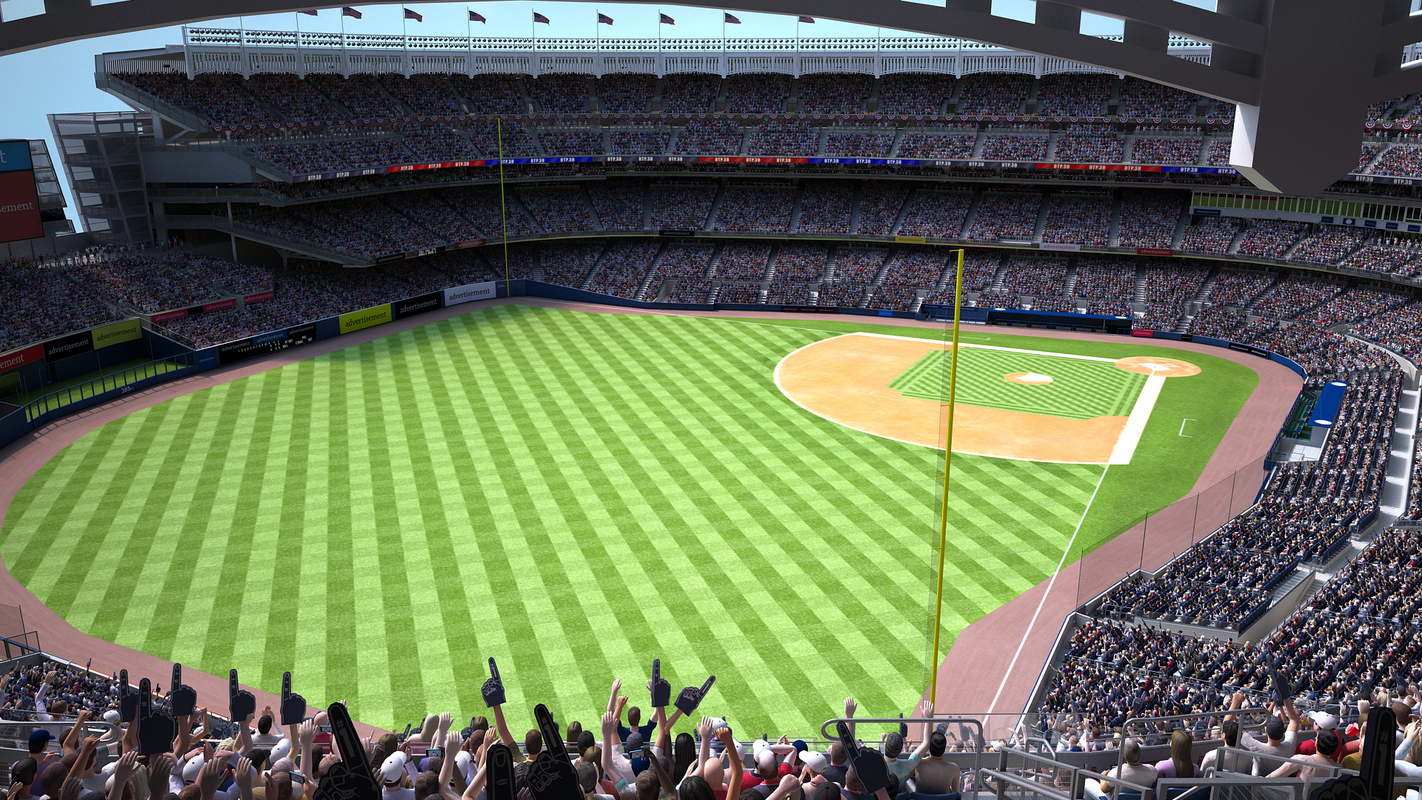 3d yankee stadium audience animations