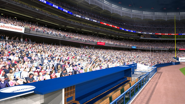 3d yankee stadium audience animations