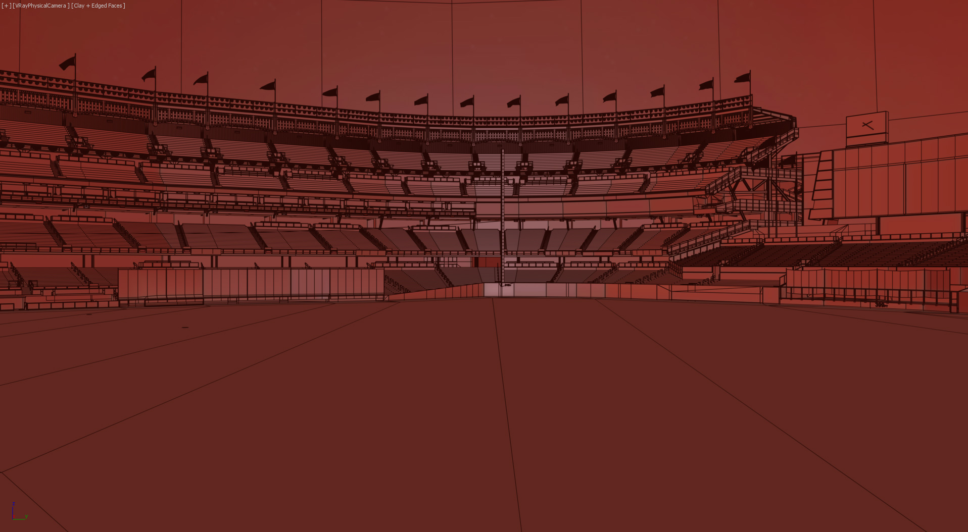 3d yankee stadium audience animations