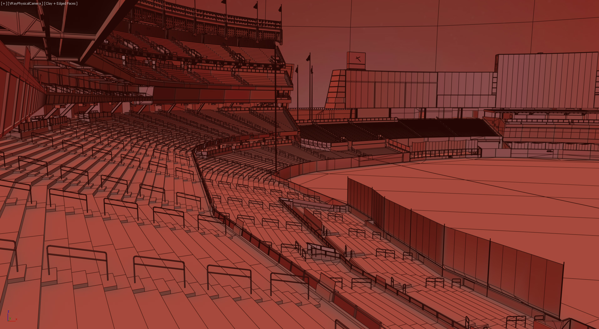 3d yankee stadium audience animations