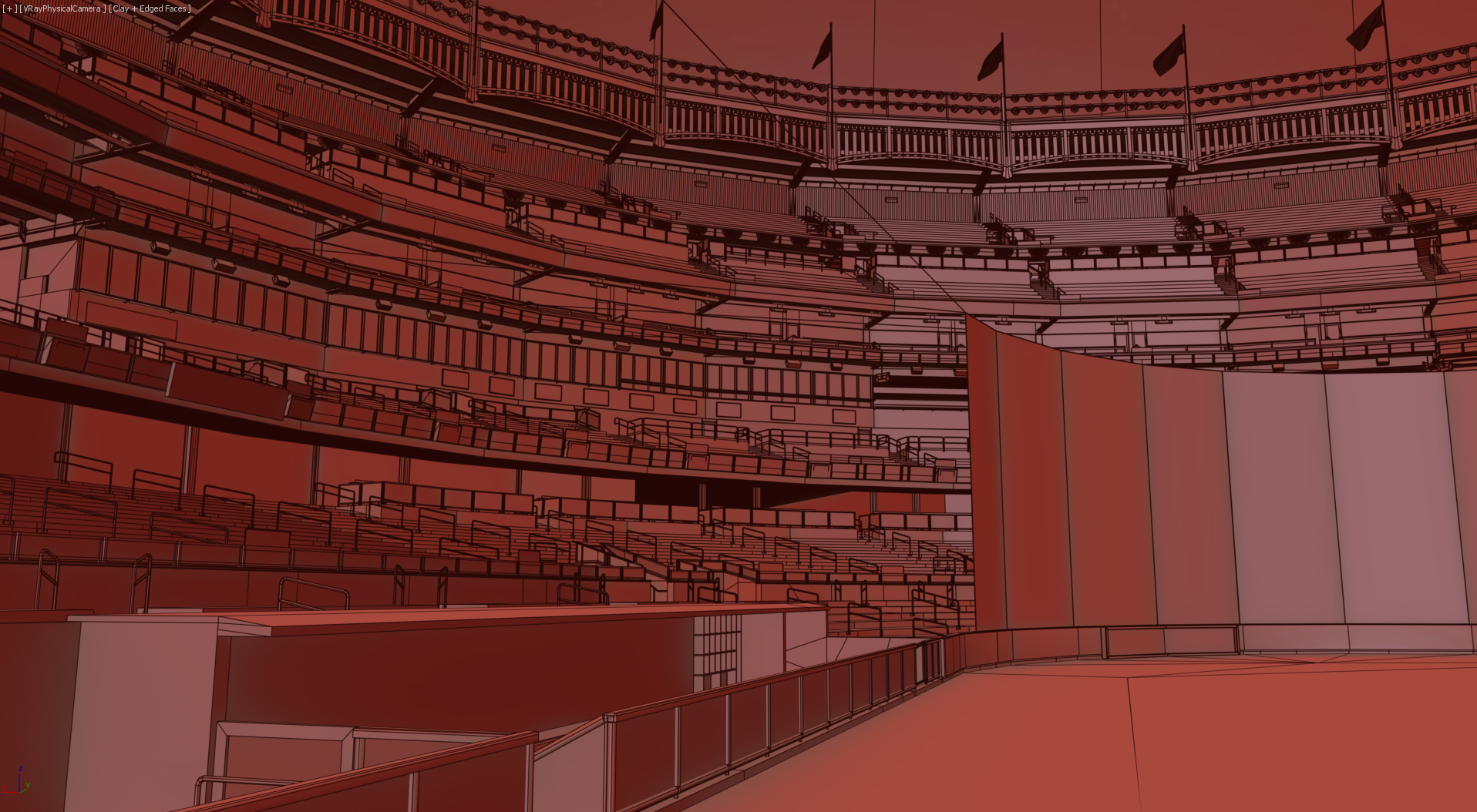 3d yankee stadium audience animations