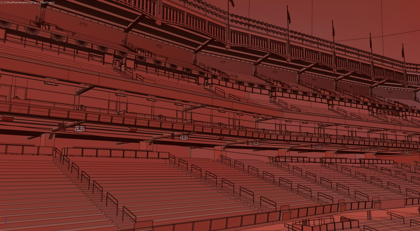 3d yankee stadium audience animations