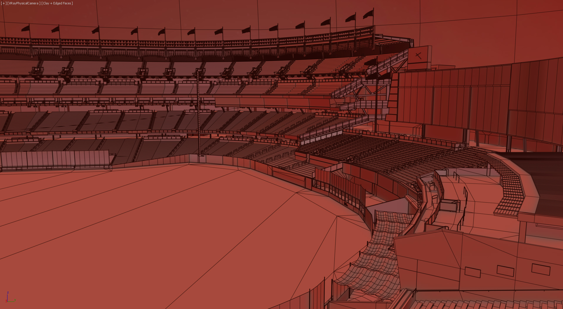 3d yankee stadium audience animations