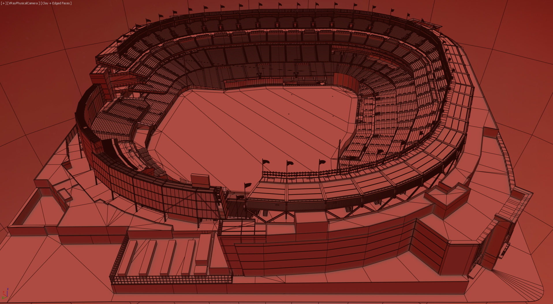 3d yankee stadium audience animations