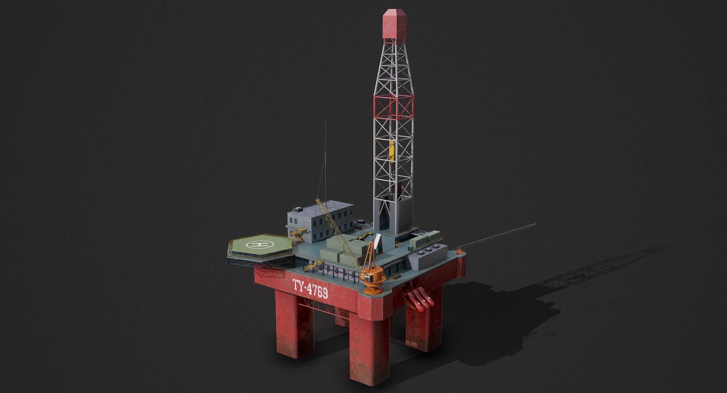 modelo 3d Plataforma petrolera - TurboSquid 1357578