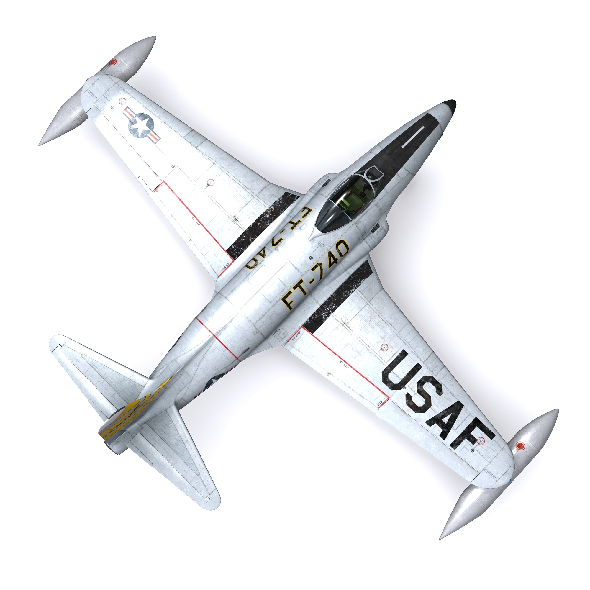 3D model lockheed shooting star f-80 - TurboSquid 1357779
