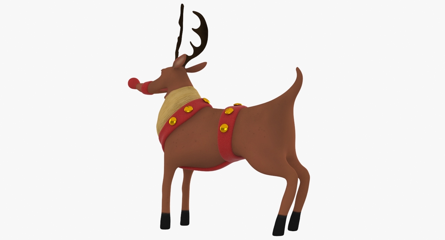 Cartoon reindeer animation 3D model - TurboSquid 1357787