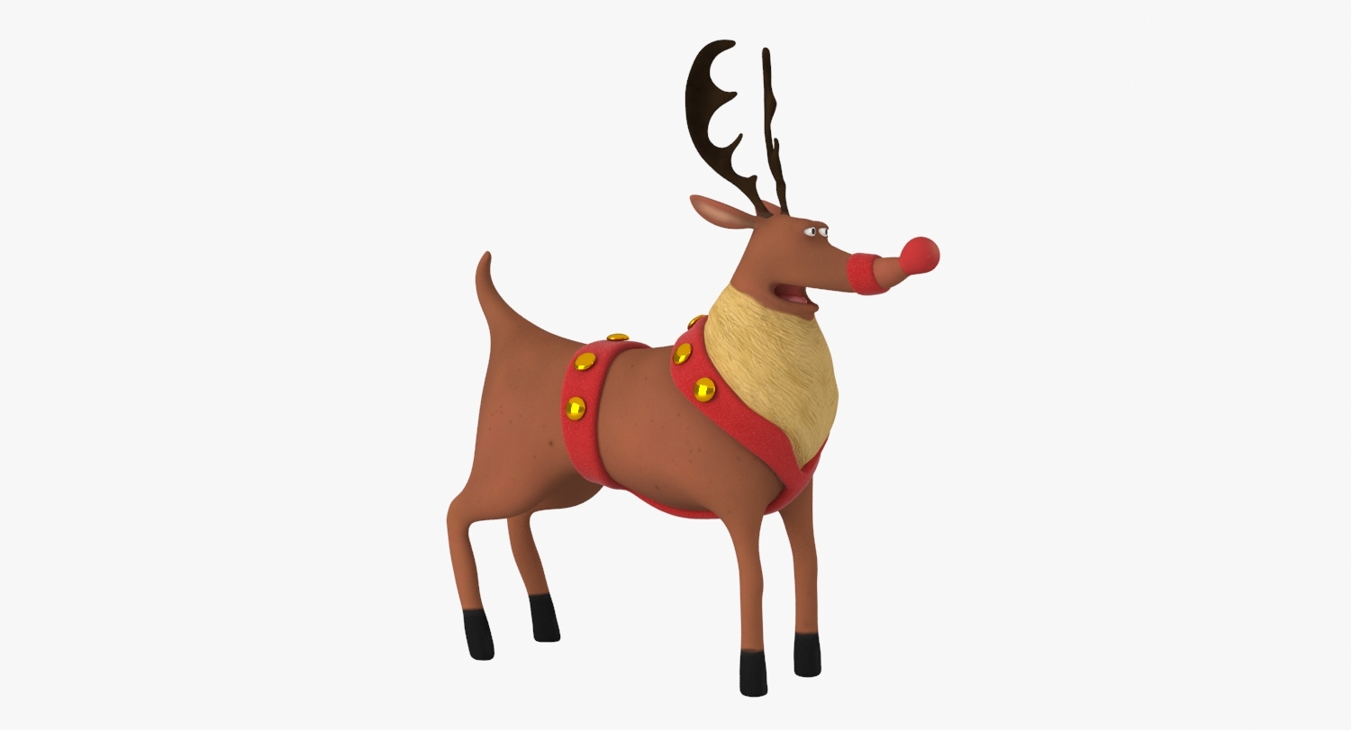 Cartoon reindeer animation 3D model - TurboSquid 1357787