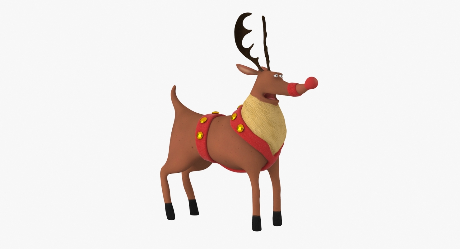 Cartoon reindeer animation 3D model - TurboSquid 1357787