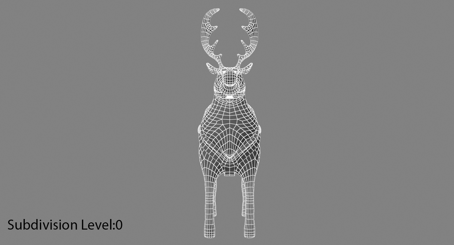 Cartoon reindeer animation 3D model - TurboSquid 1357787