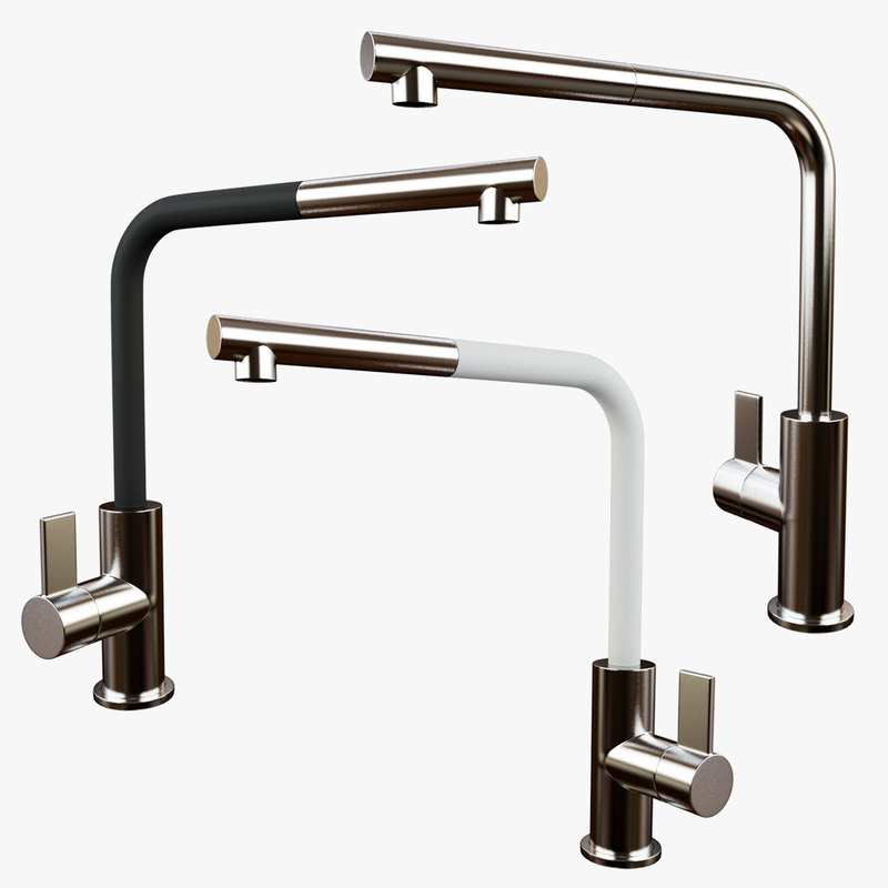 Franke kitchen taps 3D model - TurboSquid 1357816