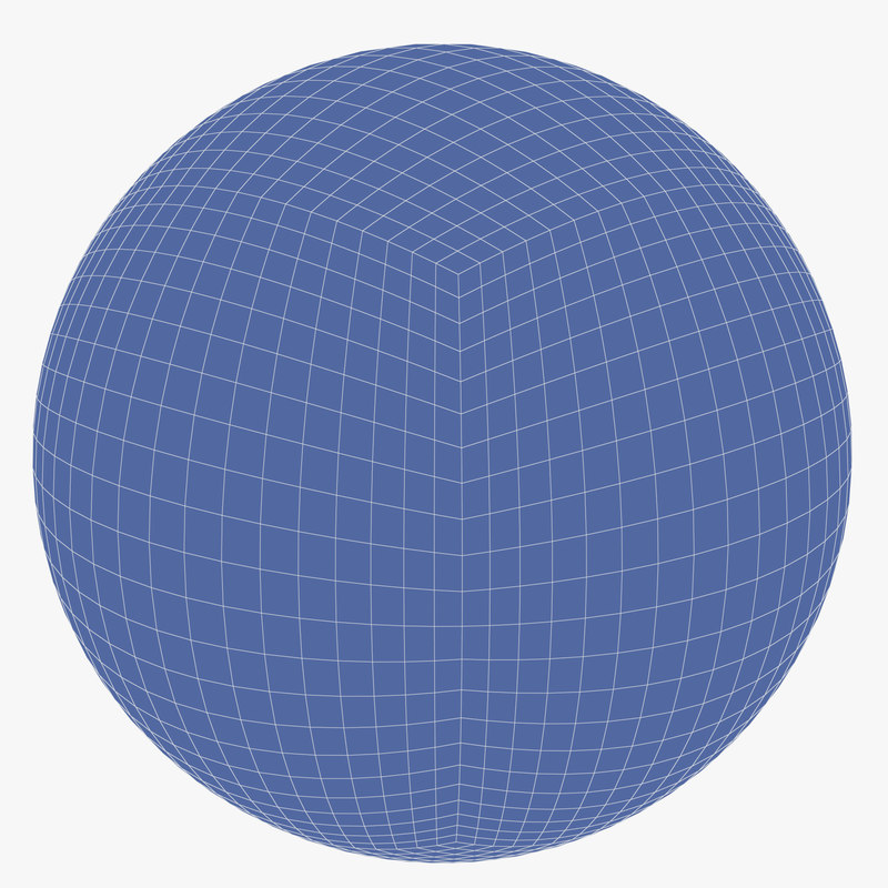 Quad Sphere 3D Model TurboSquid 1357680