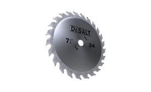 3d spinning buzz saw blade model