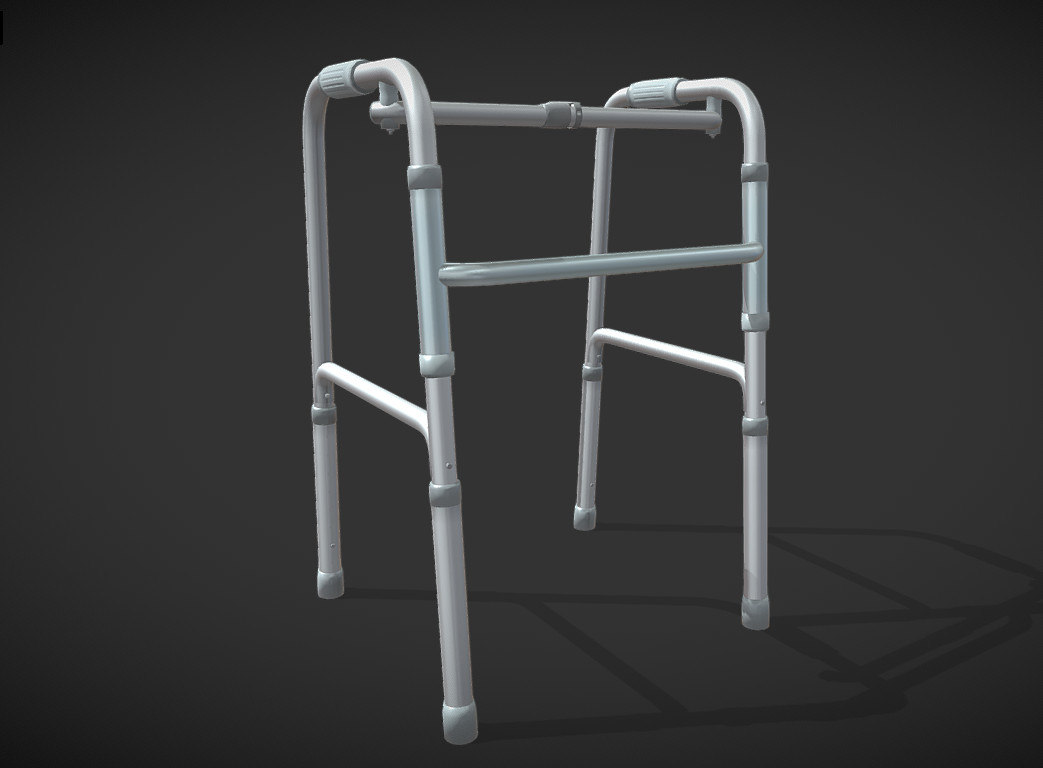 Old man walker walking 3D model - TurboSquid 1353086