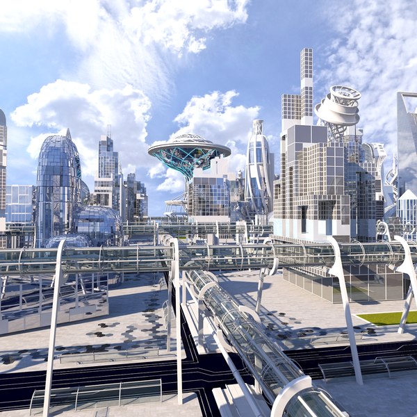 3D future futuristic architectural model - TurboSquid 1358226