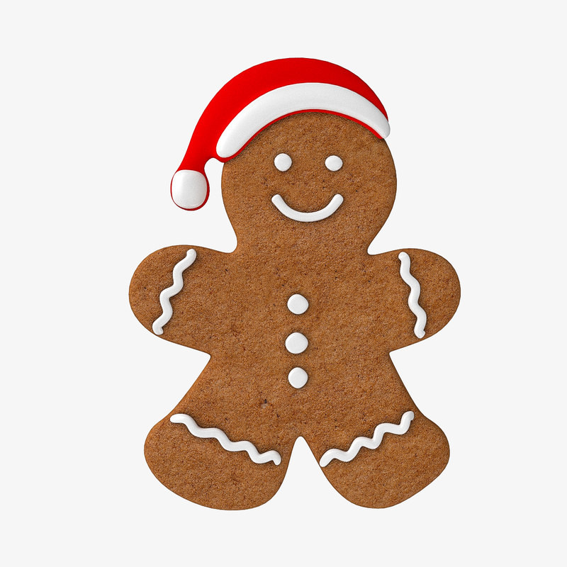 3D gingerbread man cookie - TurboSquid 1348181