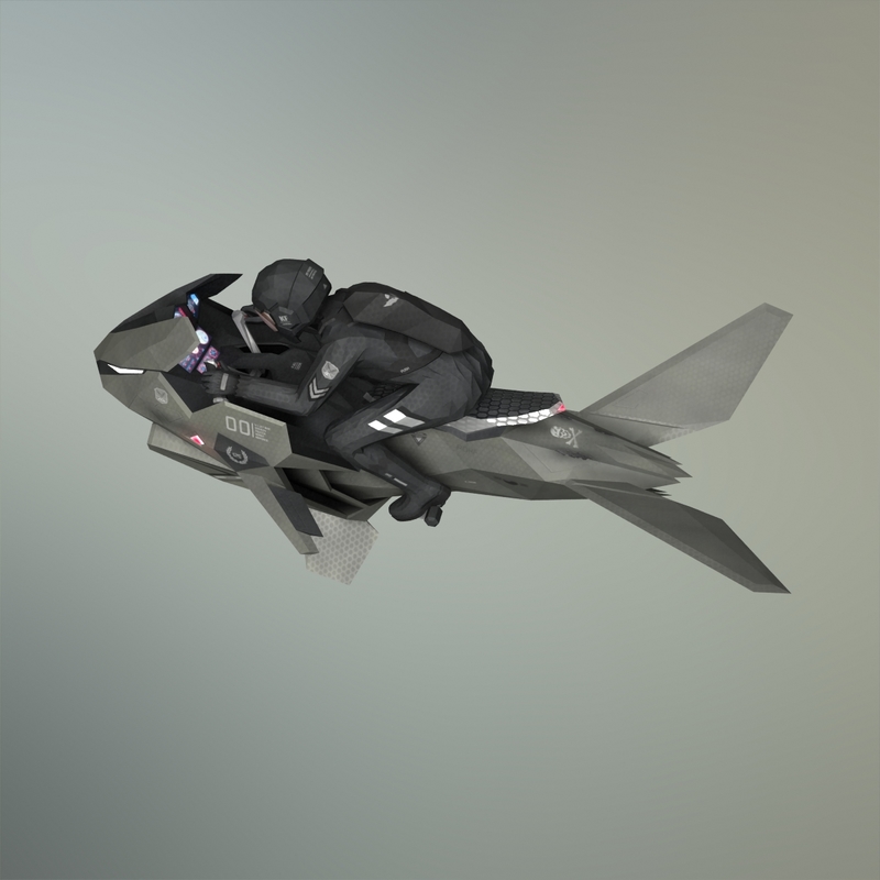 3D concept v-1 jet bike - TurboSquid 1358472