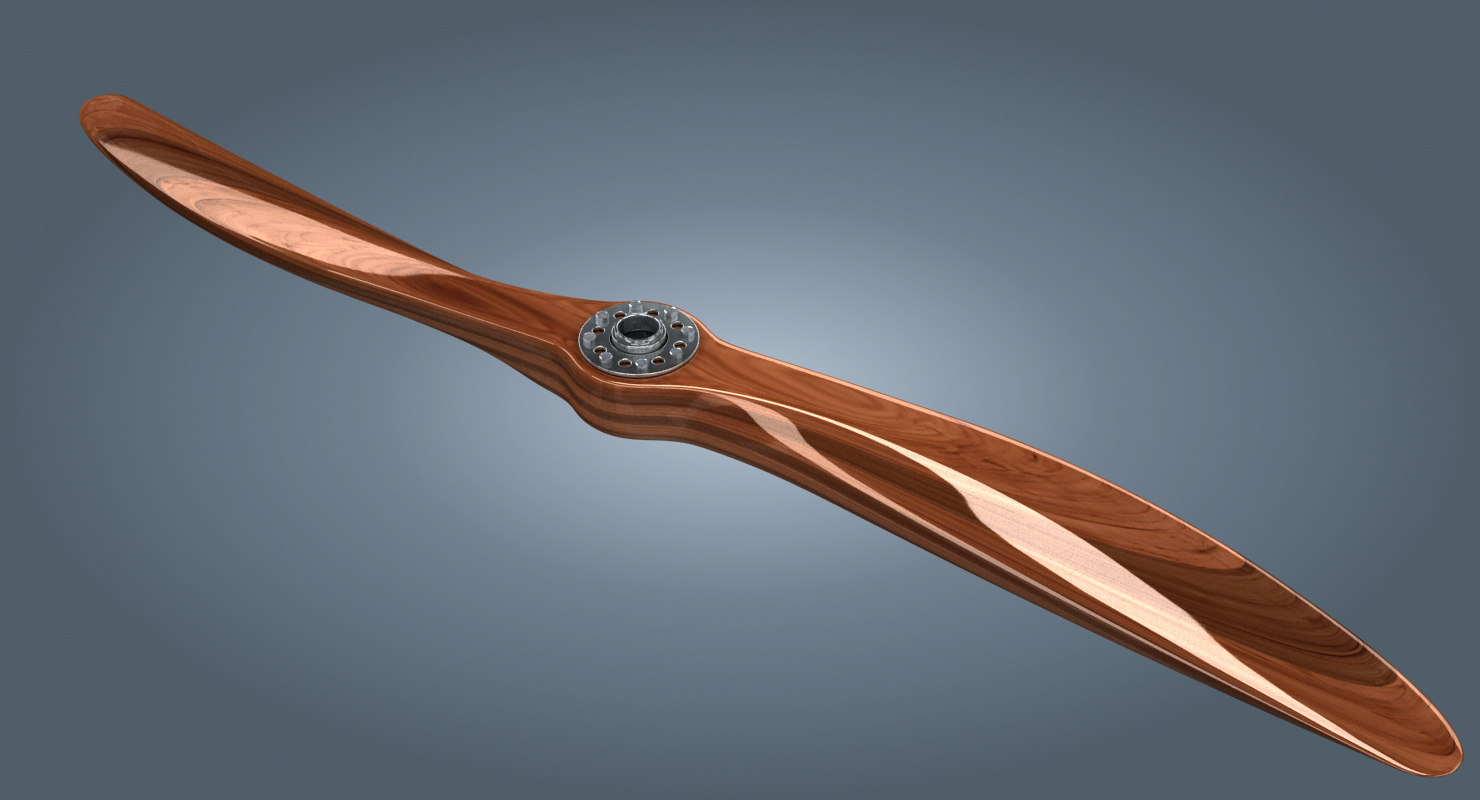 Wooden propeller 3D model - TurboSquid 1358787