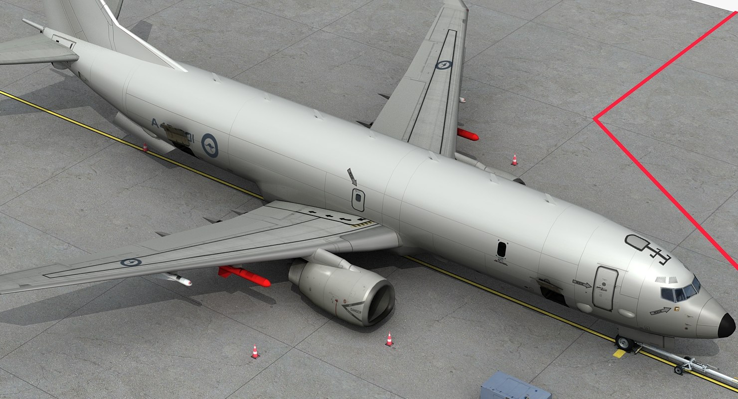 3D p-8a poseidon royal australian model - TurboSquid 1359129
